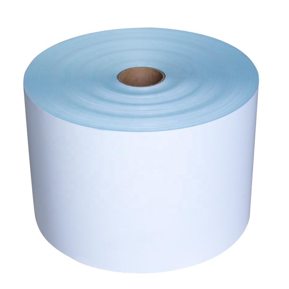 Pre-printed Self Adhesive Paper Labels Roll Semi Glossy Custom Color ...