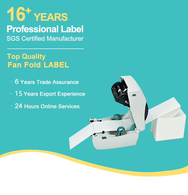 Fanfold 4" x 6" Perforated Direct Thermal Address Shipping Labels ...